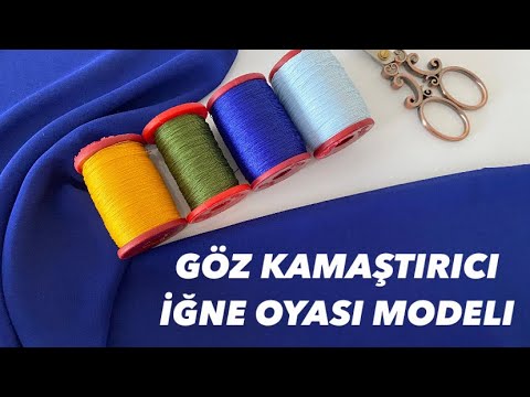 179.YEPYENİ ÇOK🧿BEĞENİLEN SAKS MAVİSİ GÖŞTERIŞLI İĞNE OYASI TREND MODELI 2024 /NEEDLE LACE KNITTING