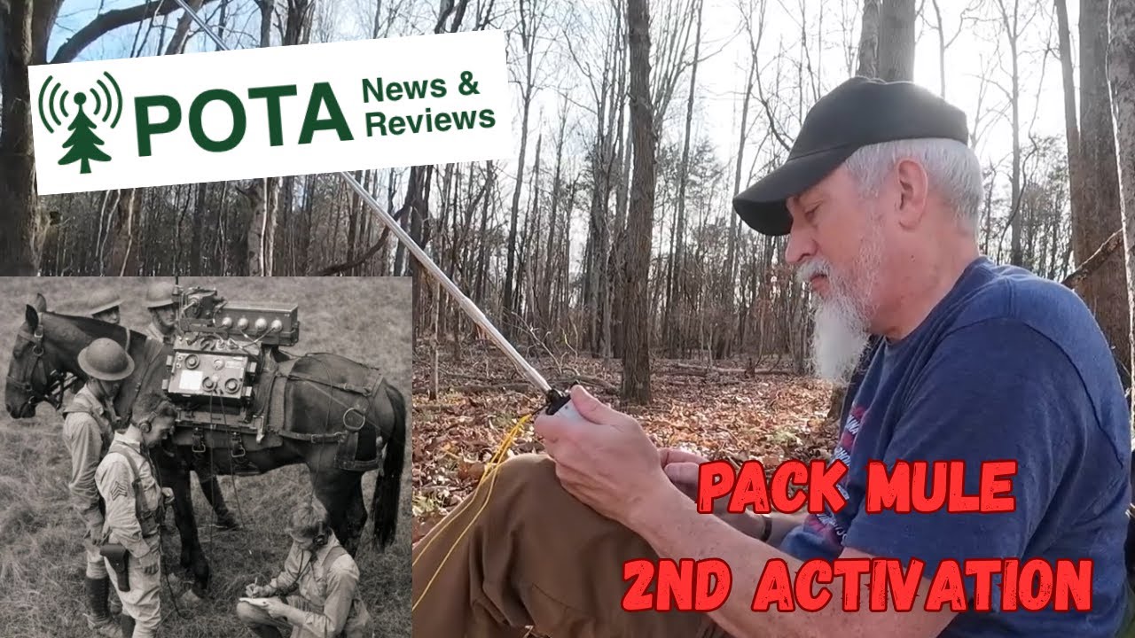 POTA in CW, 2nd Pack Mule activation. ** Shortened video - YouTube