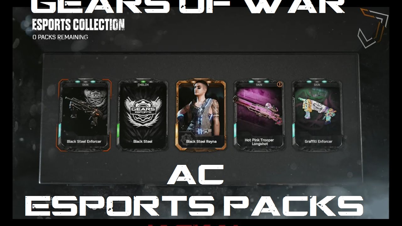 Gears of War 4 eSports 1 2 and 3 eSports Collection Packs - YouTube