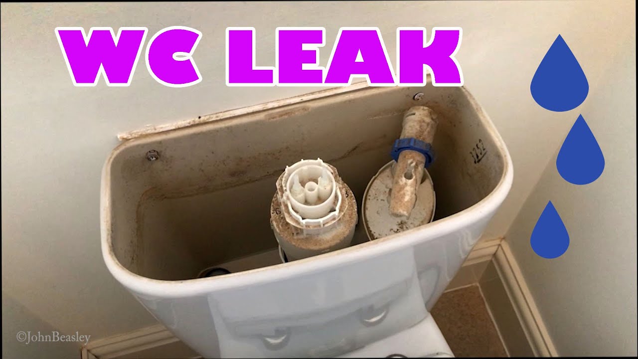 WC leak. DIY method showing how to diagnose and fix leaking toilet ...