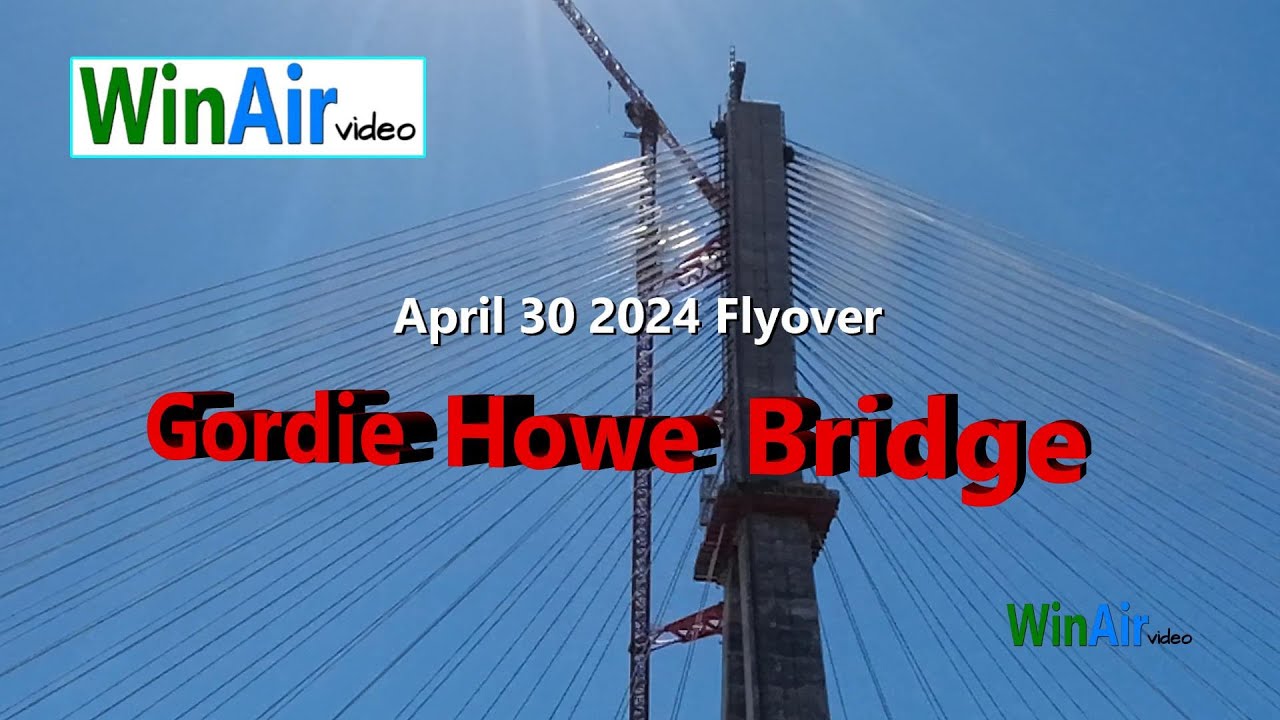 Epic Flyover Of The Gordie Howe Bridge - Don't Miss It! April Launch ...