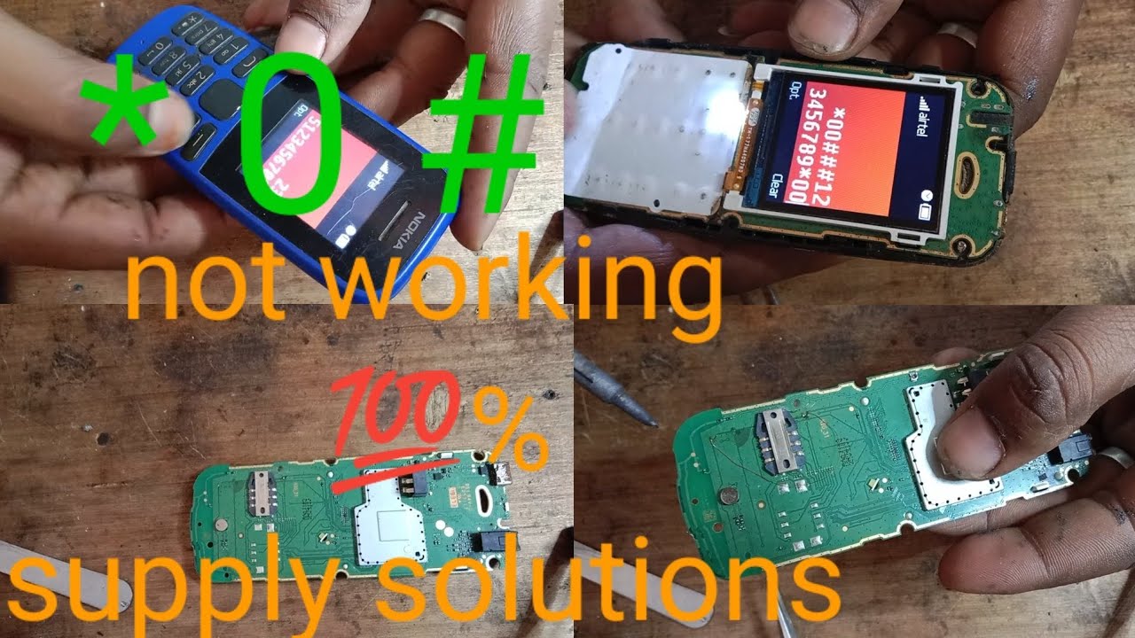 Nokia Ta 1203 keypad ( *0# ) not working supply solution - YouTube