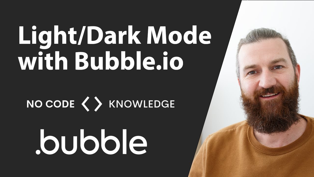 Switch between Light & Dark Mode within your Bubble.io App - YouTube