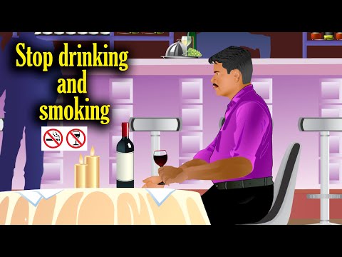 Stop drinking and smoking animated short film