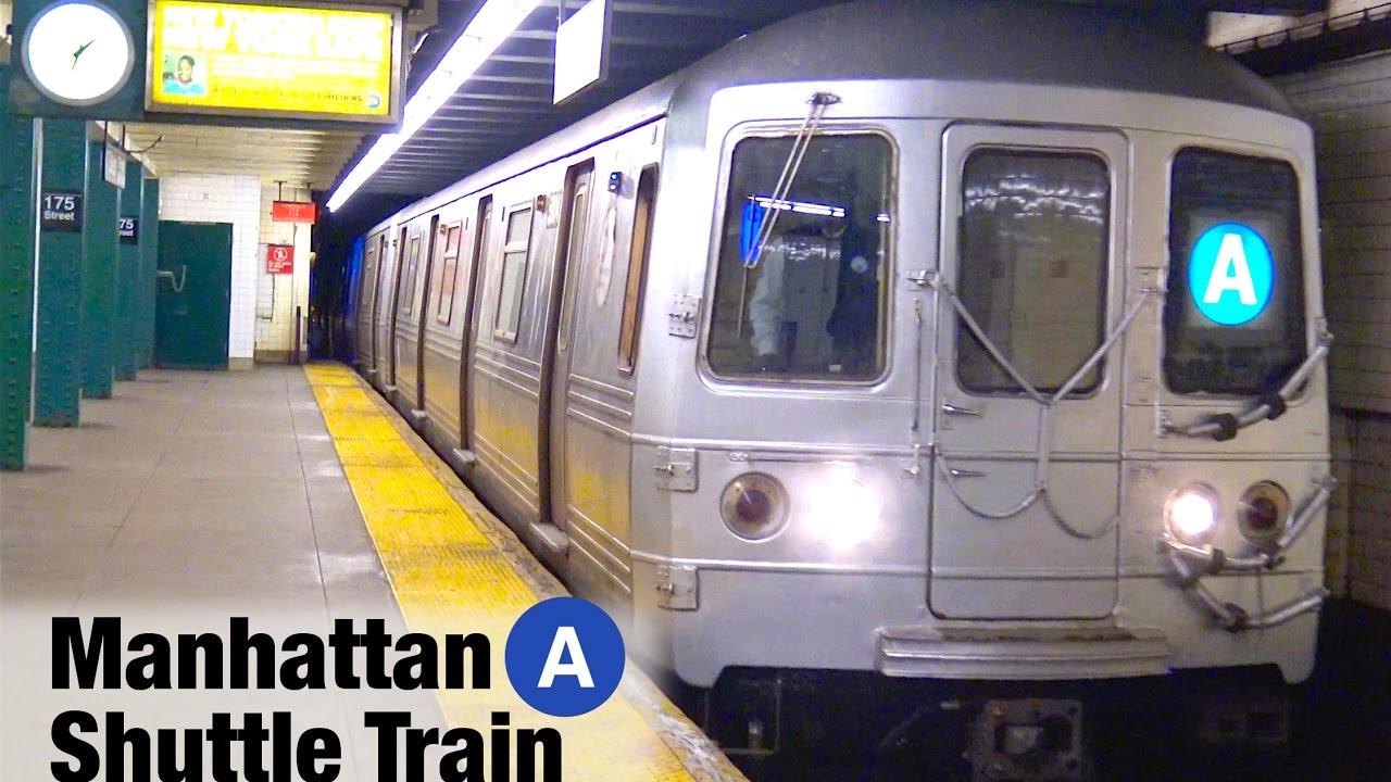 ⁴ᴷ Upper Manhattan A Train Shuttle Action - YouTube