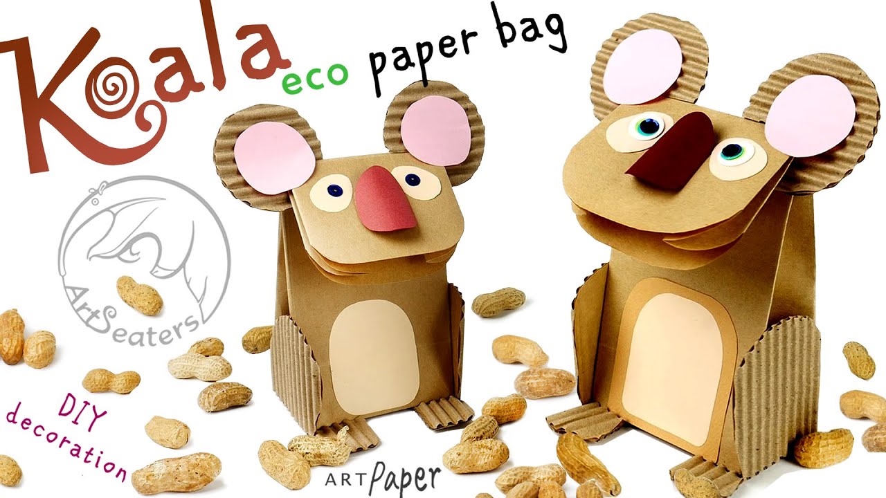 KOALA - eco paper bag - tutorial - YouTube