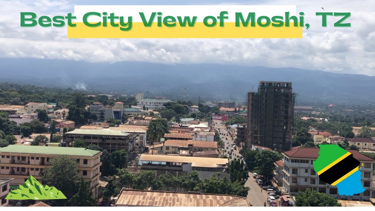 Rooftop views from downtown Moshi Tanzania - YouTube