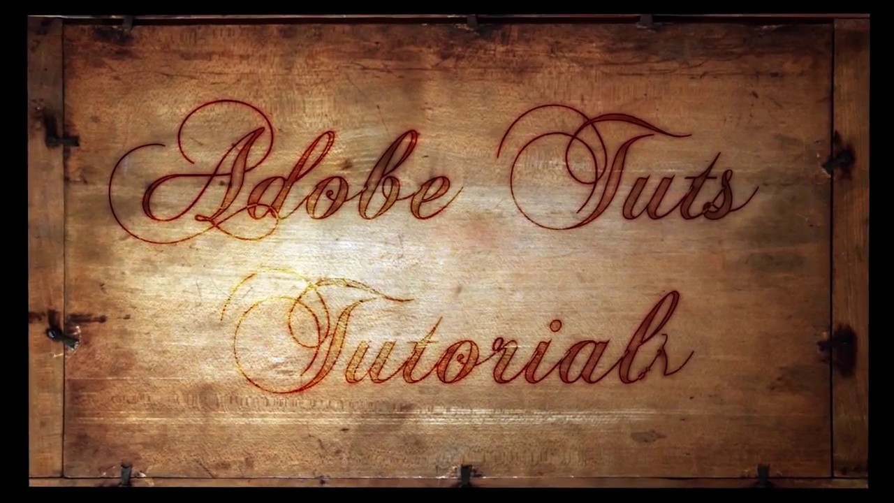 Burnt Wooden Text Effect in After Effects - Tutorial - No 3rd Party ...
