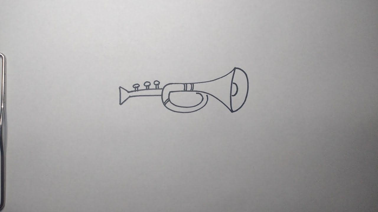 How to draw bugle call - YouTube