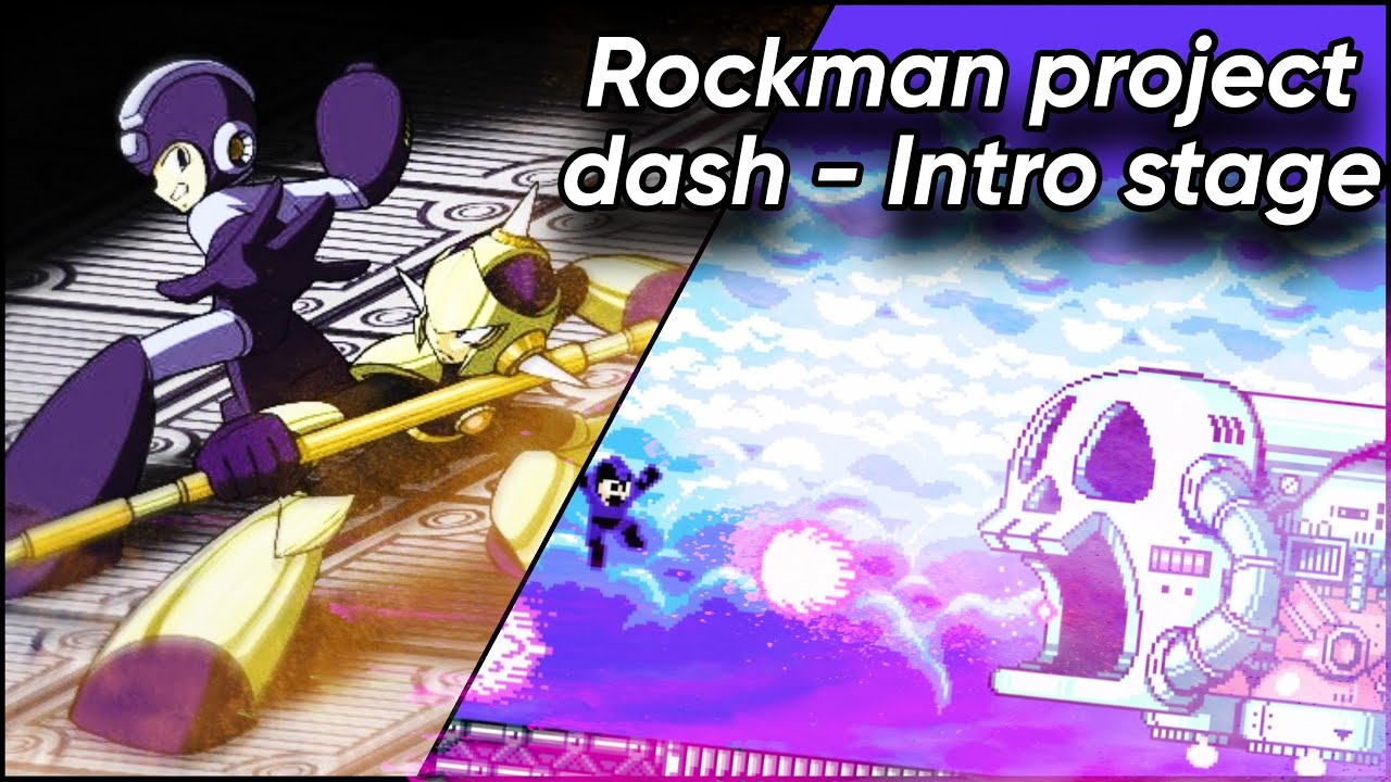 Rockman project dash - Intro stage (Megaman Maker) - YouTube