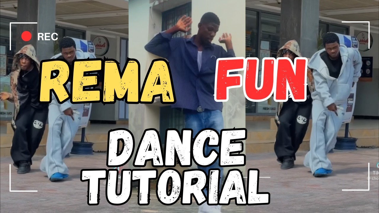 REMA - FUN | TIKTOK DANCE TUTORIAL FOR BEGINNERS (EASY STEPS ) TO LEARN ...
