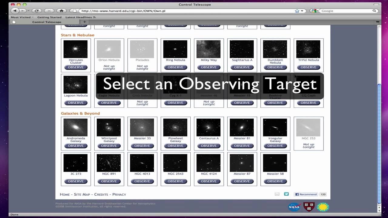 Legacy MicroObservatory Image Tutorials | How to Request an Image - YouTube