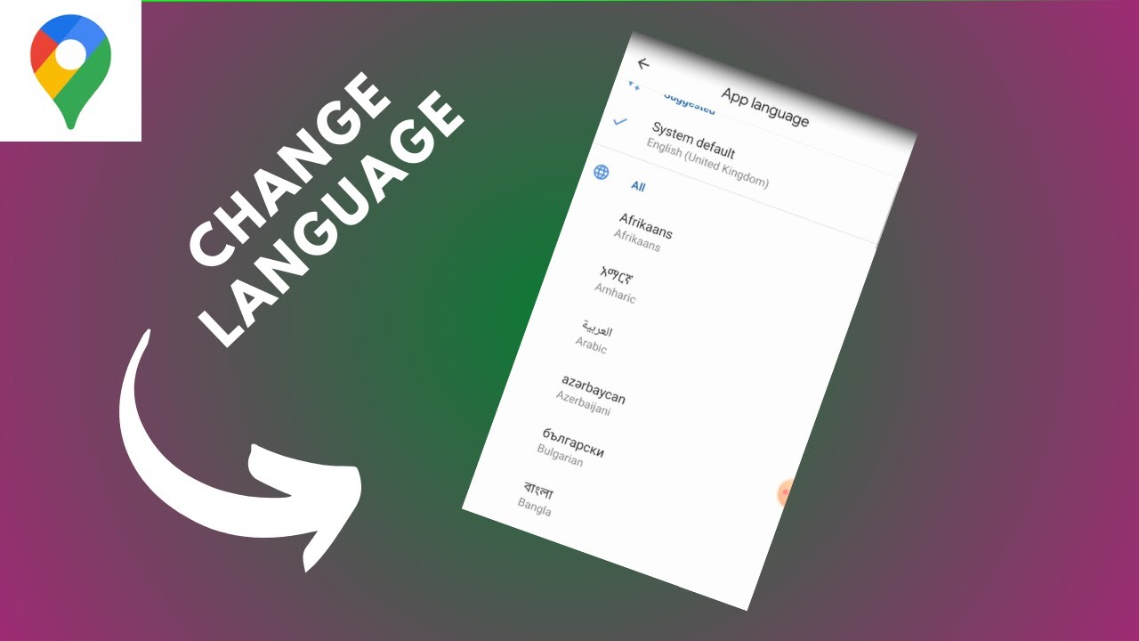 how to change language in google maps - YouTube