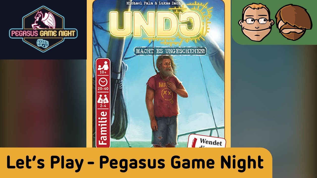 Undo - Let's Play spezial auf der Pegasus Game Night Spiel 2019 - YouTube