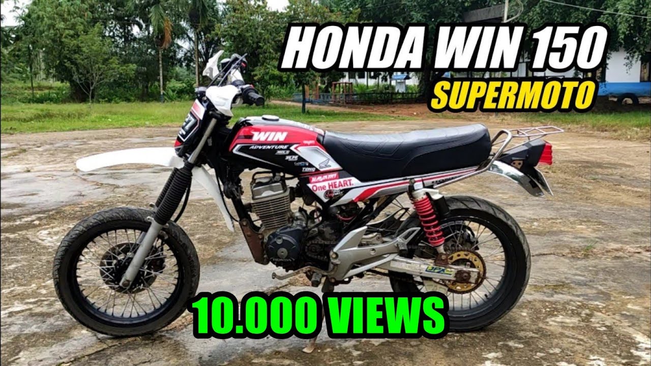 HONDA WIN 150 SUPERMOTO | Review New Megapro Modif Honda WIN - YouTube