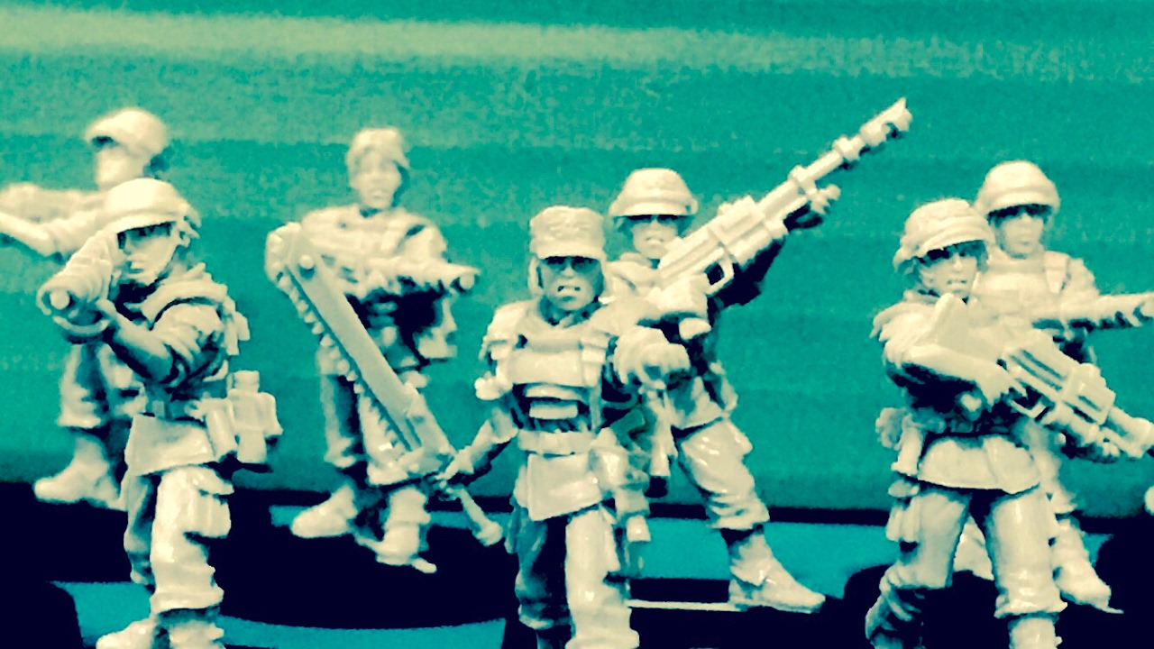 Arcadian Guard Female Trooper Squad by Victoria Miniatures: Detailed ...