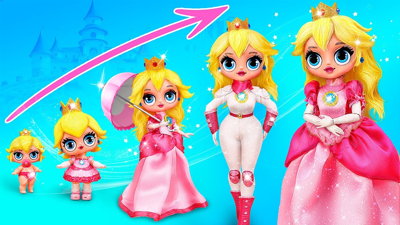 ¡La Princesa Peach Creciendo! 30 Trucos LOL OMG - YouTube