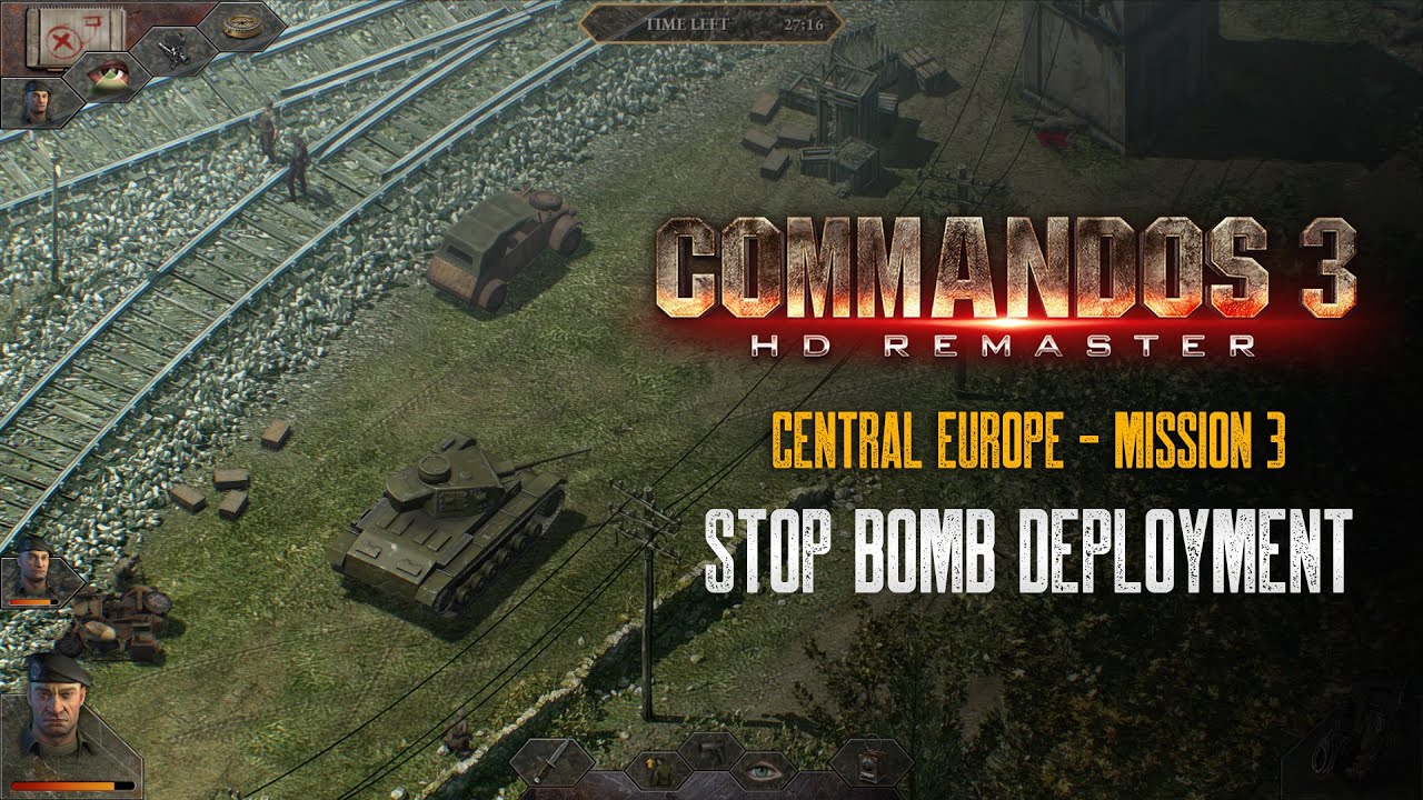 Commandos 3 HD | Mission 3 | Stop bomb deployment @Raptoria - YouTube