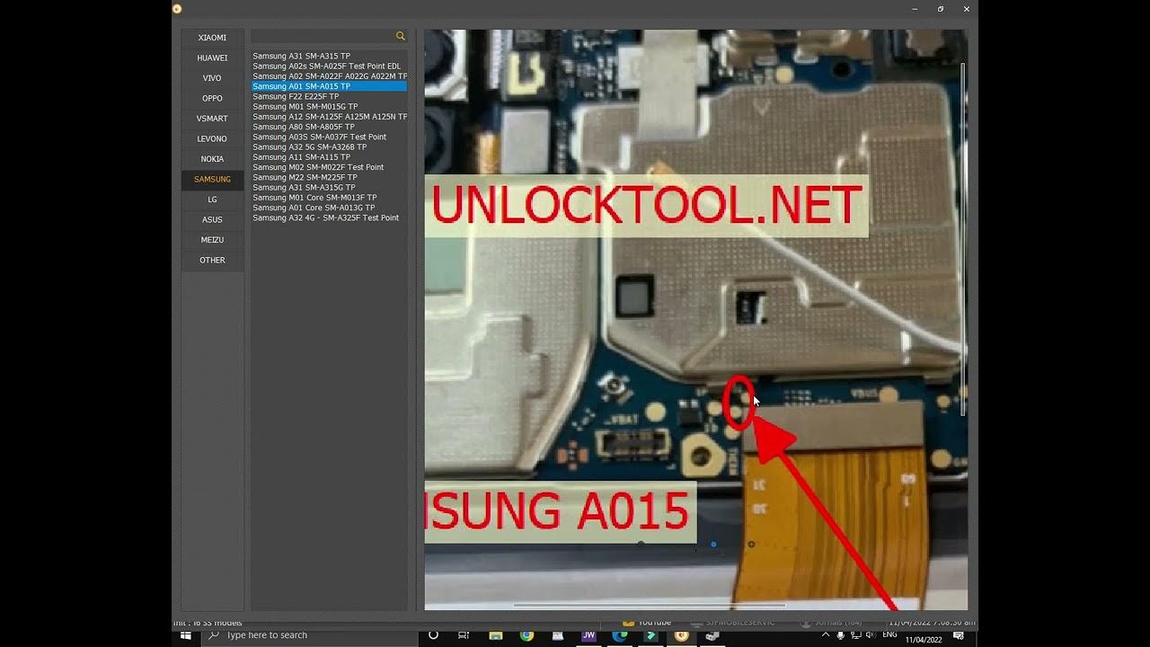 Samsung A01 Sm-A015f Frp Removed Via Unlocktool - YouTube