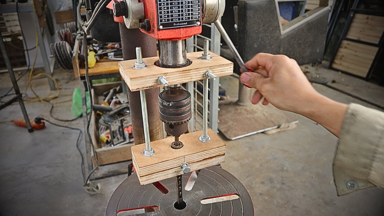 Great drill idea for you/ Homemade square drilling tool - YouTube