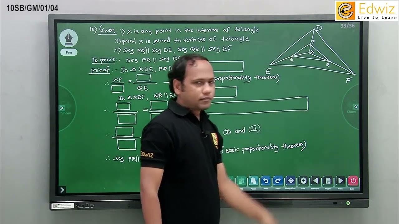 Geometry | Class 10 | Chapter 1 Similarity - Session 4 | Practice Set 1.2 & Similarity of ...