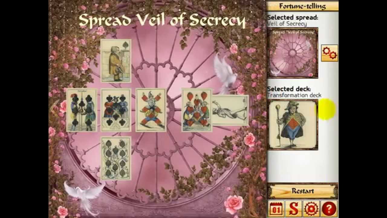 Playing cards fortune telling tutorial - mobile app instructions - YouTube
