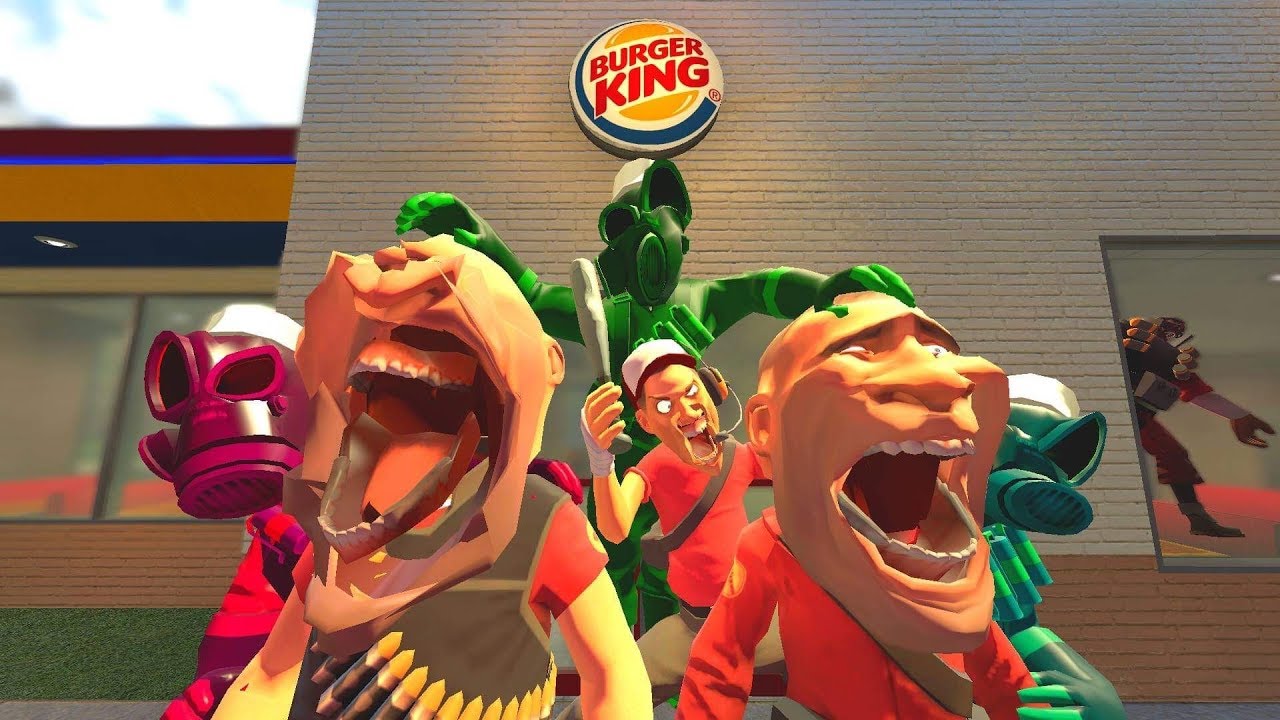 🍟ไปร้าน BURGER KING🍔 [Gmod Animation TF2] [พากย์ไทย🇹🇭] - YouTube