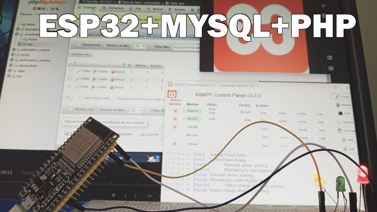 Conexión De Esp32 Con Base De Datos Mysql Micropython Y Xampp Youtube