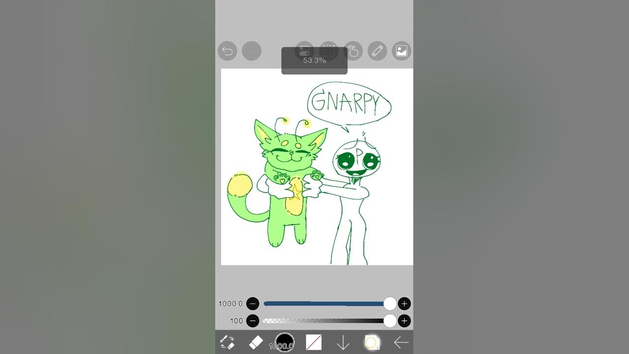 Trying To Draw Gnarpy Lazy Edition Youtube