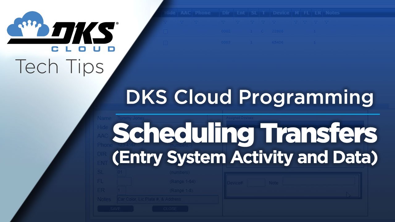 DKS Tech Tips: DoorKing Cloud Entry System Management – Scheduling ...
