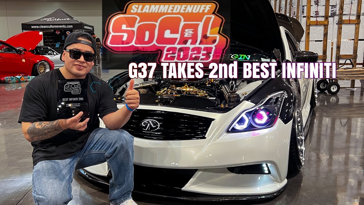 Taking my G37 Single turbo to SLAMMEDENUFF SOCAL 2023 - YouTube