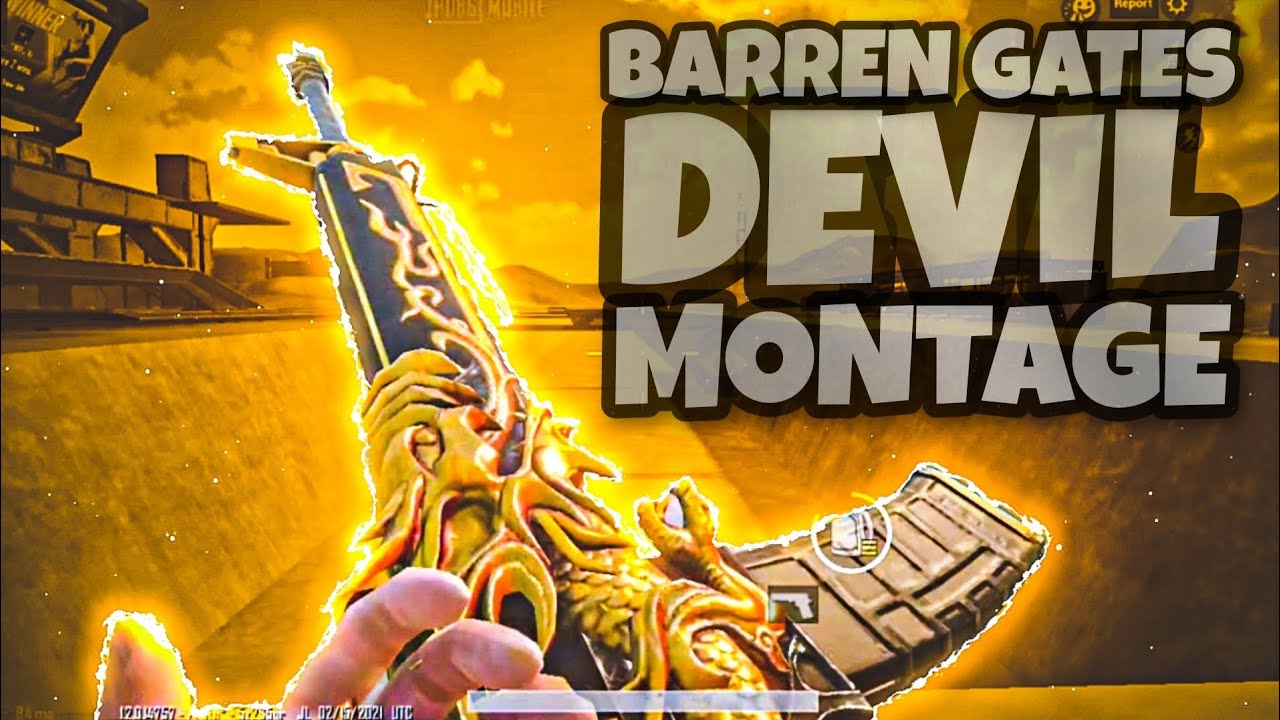 BARREN GATES - DEVIL 😈 | 3 Fingers + Gyroscope | MONTAGE PUBG MOBILE ...