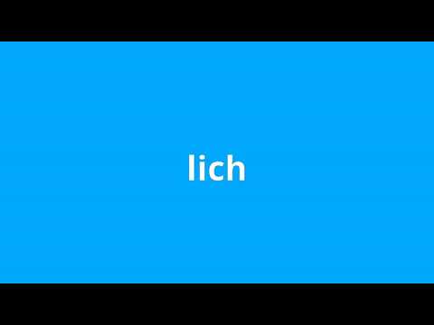 what is the meaning of lich - YouTube