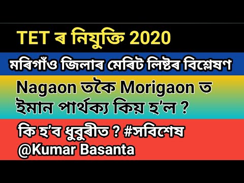 TET ৰ নিযুক্তি ||মৰিগাঁও জিলাৰ মেৰিট লিষ্টৰ বিশ্লেষণ || নগাঁও আৰু ধুবুৰীৰ খবৰ @Kumar Basanta