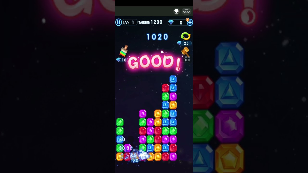 POP STONE 2 my first try Level 1 and 2 fun game #popstone2 #pop #gaming ...