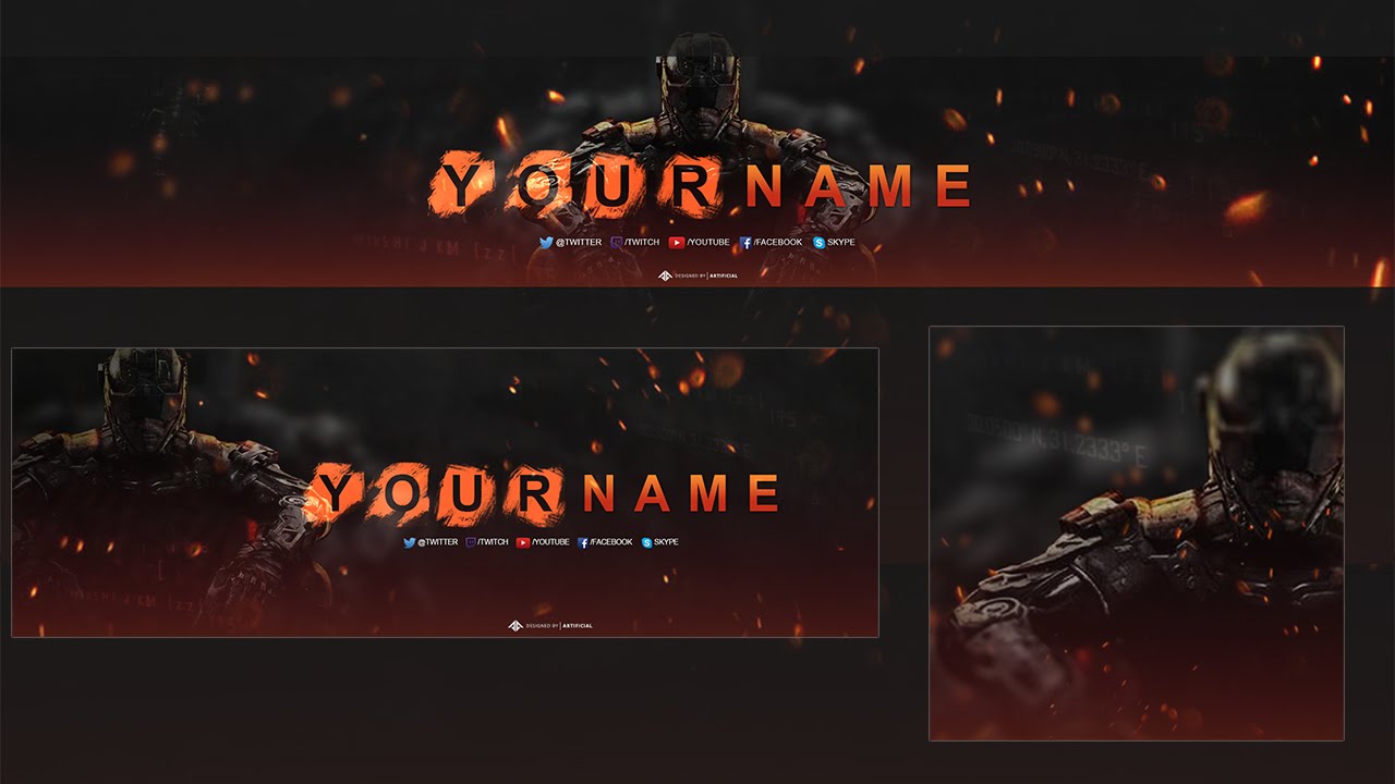 Tutorial | Bo3 Banner | Template - YouTube