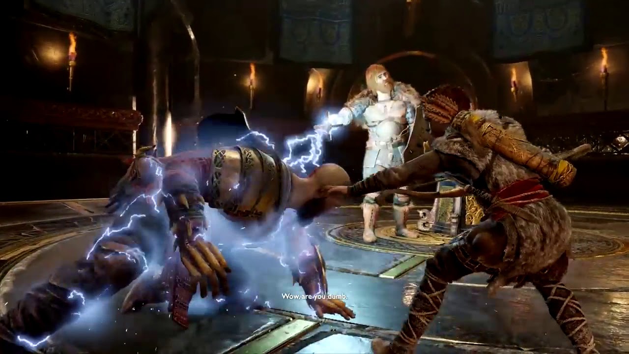 God of War 4 __ Atreus uses Spartan Rage__ - YouTube