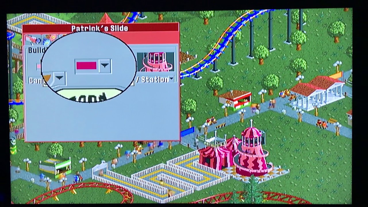 Roller Coaster Tycoon Xbox Version - Nicktoon Land Tour Part 1 - YouTube