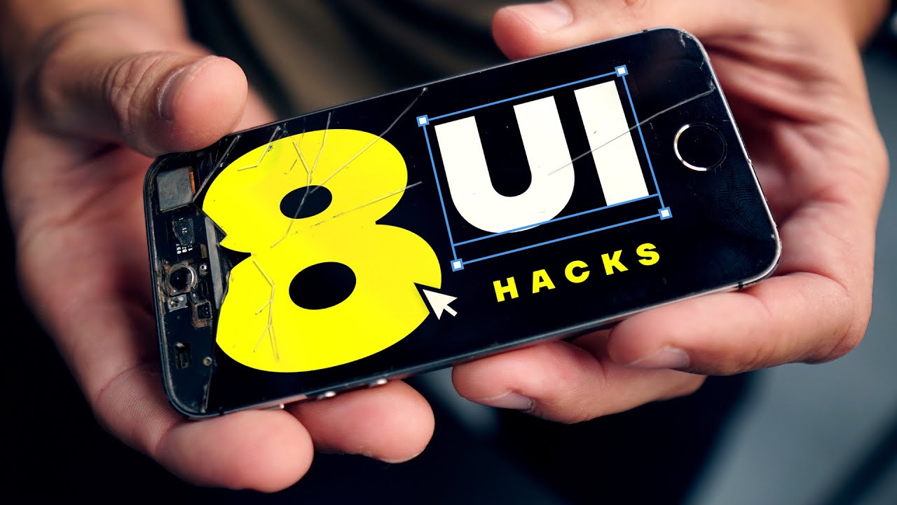 8 UI design HACKS in 180 SECONDS!! - YouTube