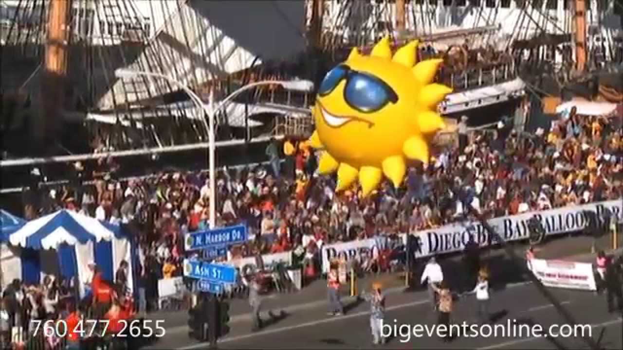 Giant Helium Parade Balloons, Sun Parade Balloon 18 foot - YouTube