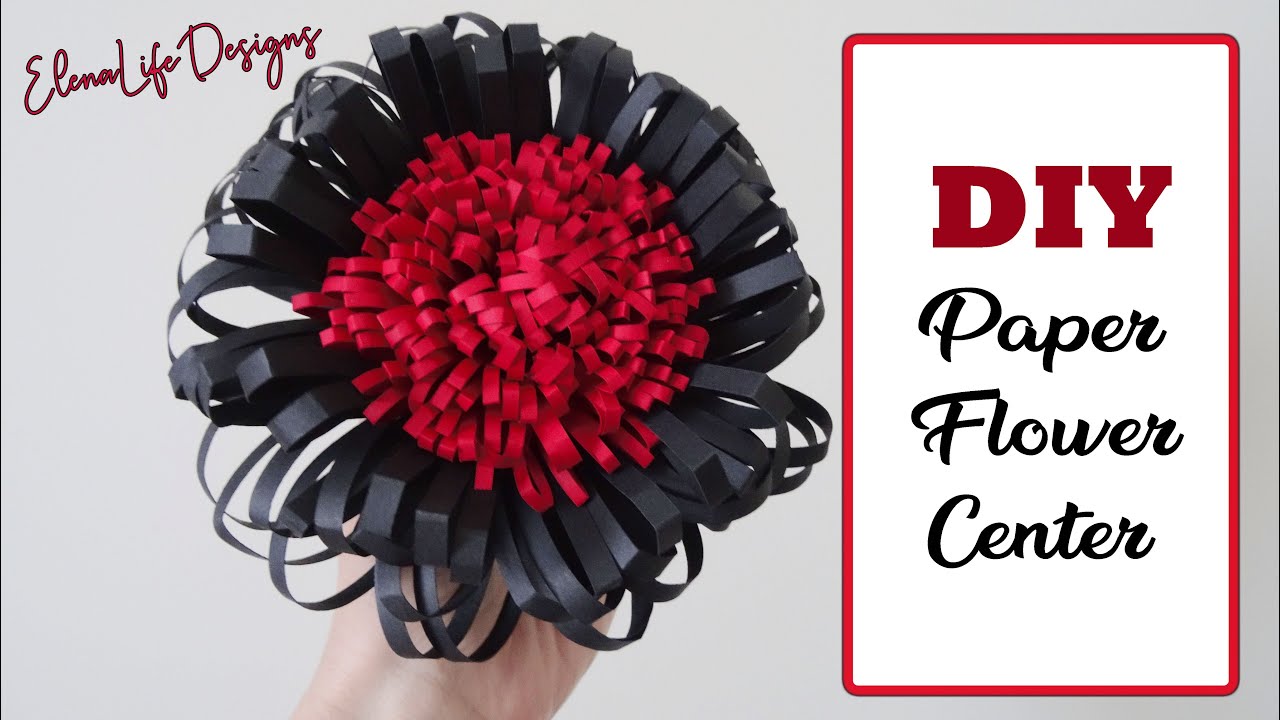 DIY Paper Flower Center - How to make Paper Flower Center - YouTube