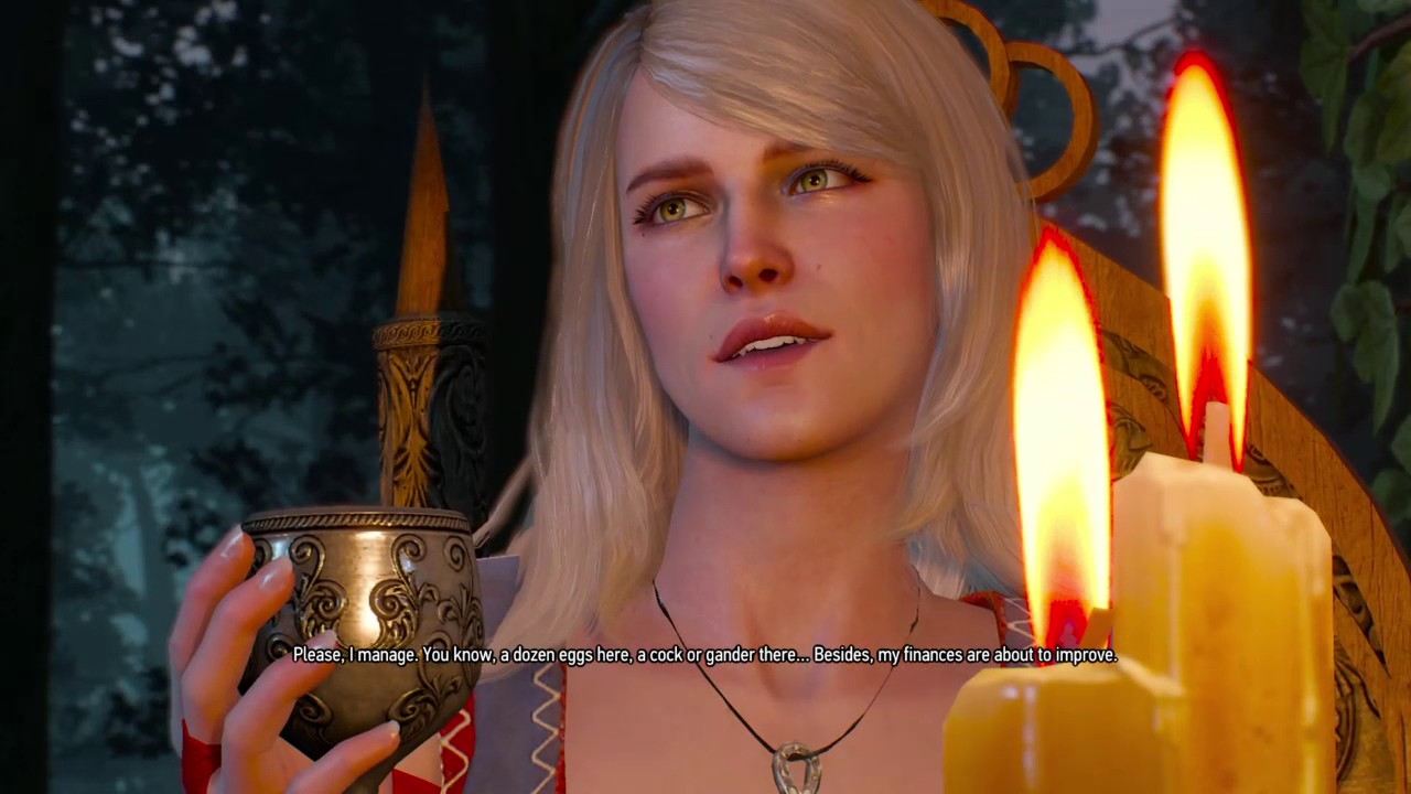The Witcher 3: Wild Hunt First Naughty scene - YouTube
