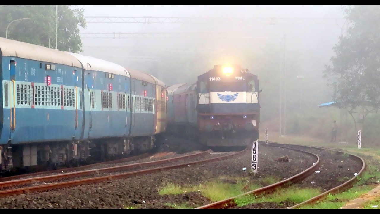 Glorious Konkan Railway : Madgaon Rajdhani Express with Classic Alco ...