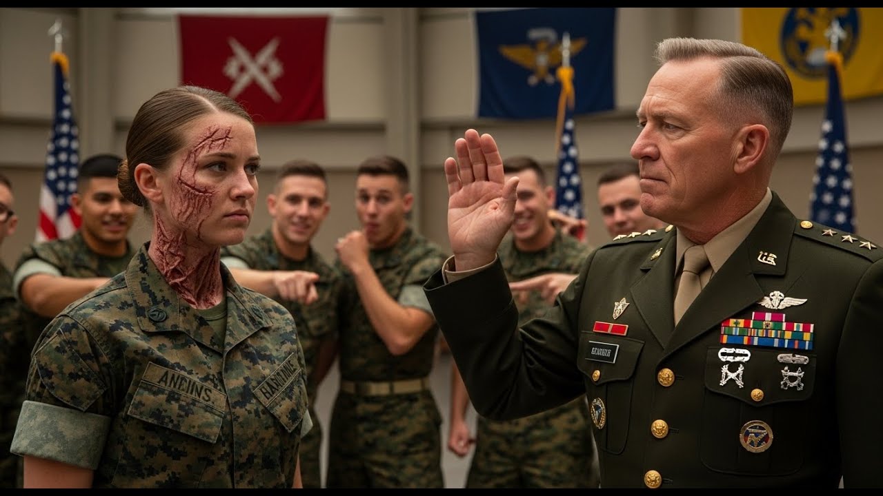 Marines Mocked Her Scars — Until the General Saw Them and Went Silent ...