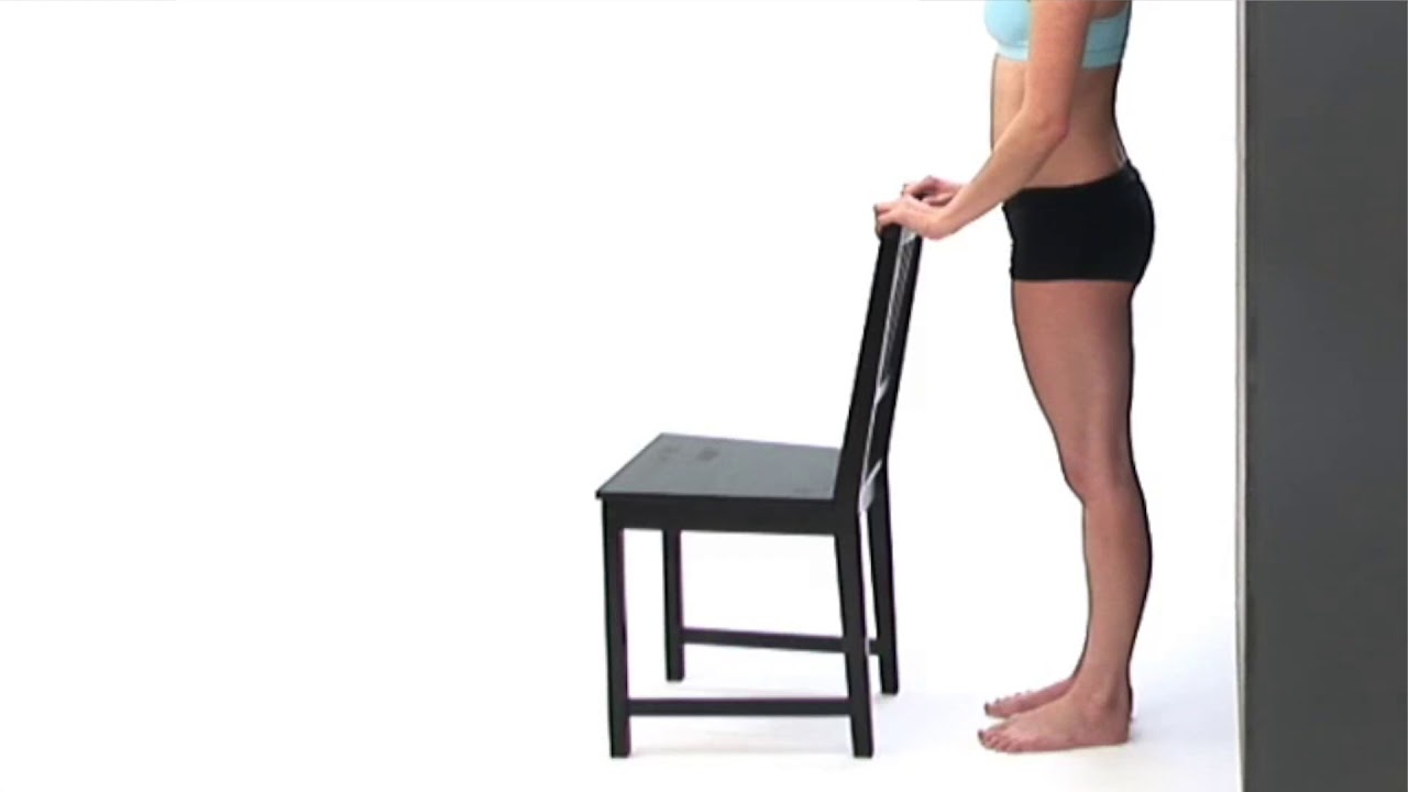 Hip Extension (isometric, wall) - YouTube