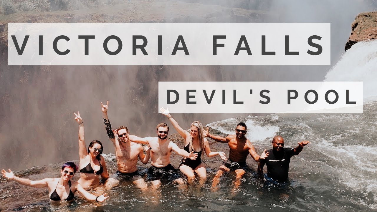 Swimming on the EDGE of AFRICA'S largest WATERFALL! | Devil's Pool ...