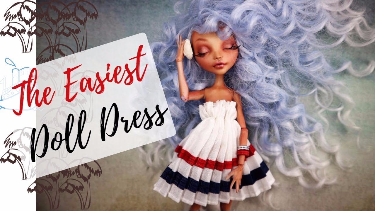 Very Easy Doll Dress For Every Doll How To Make Doll Dress Easy very-easy-doll-dress-for-every-doll-how-to-make-doll-dress-easy