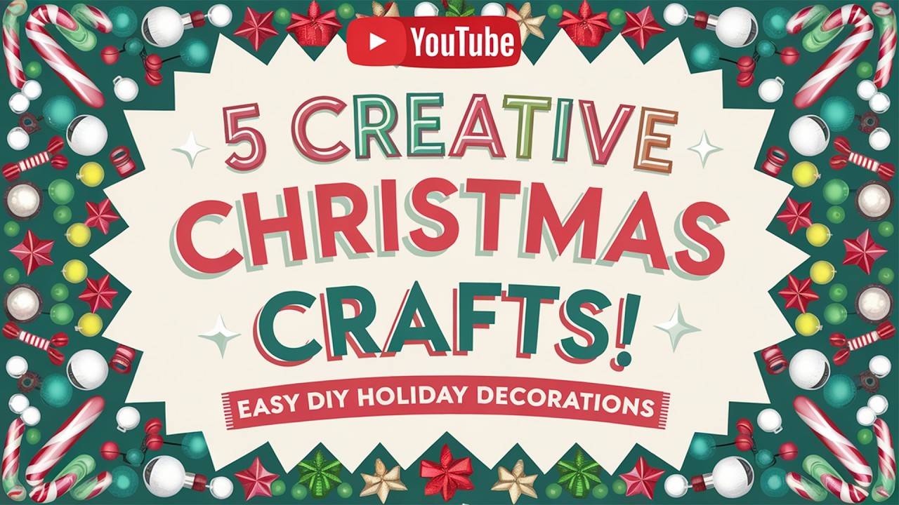 5 Creative Christmas Crafts 🎅 Easy DIY Holiday Decorations You’ll Love ...