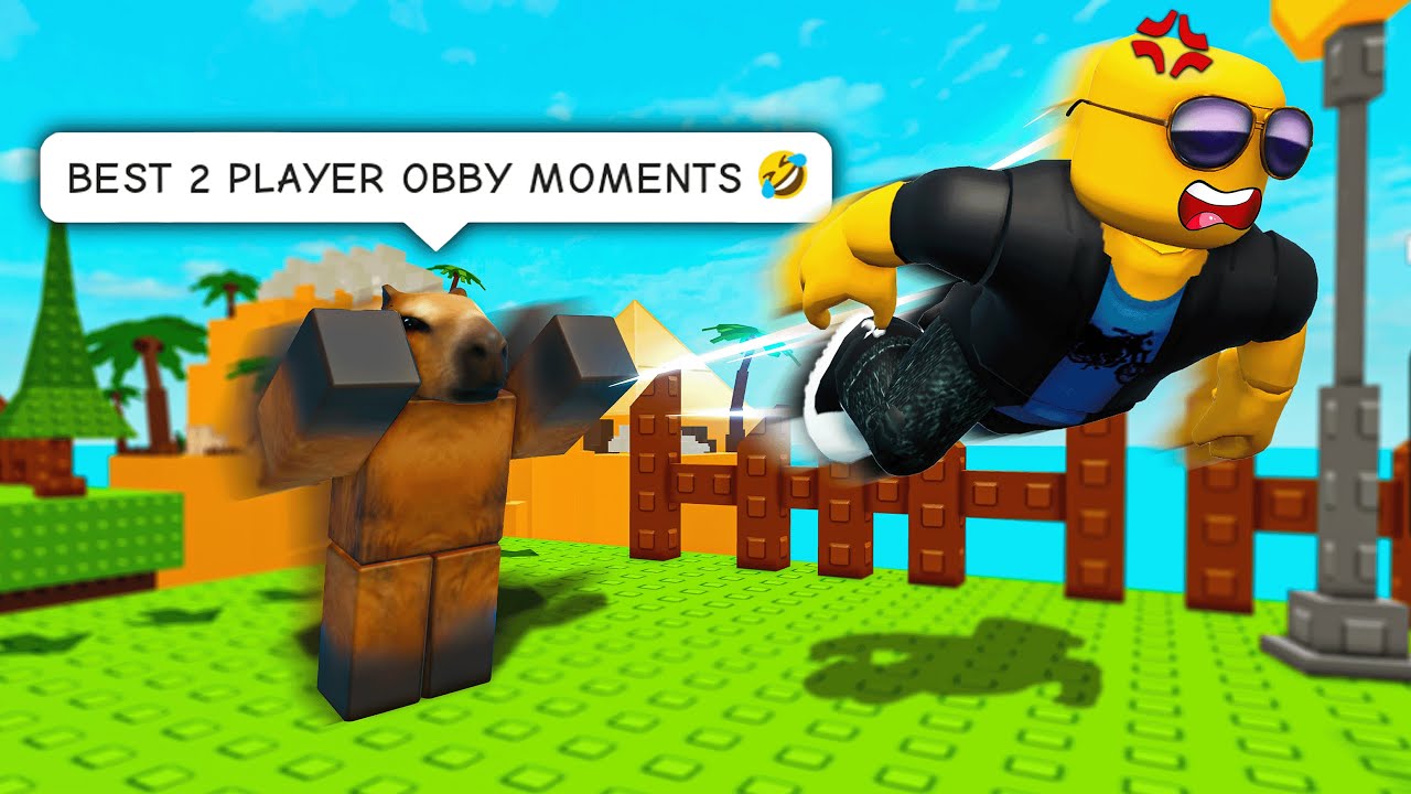 2 PLAYERS OBBY ROBLOX FUNNIEST MOMENTS (COMPILATION) - YouTube