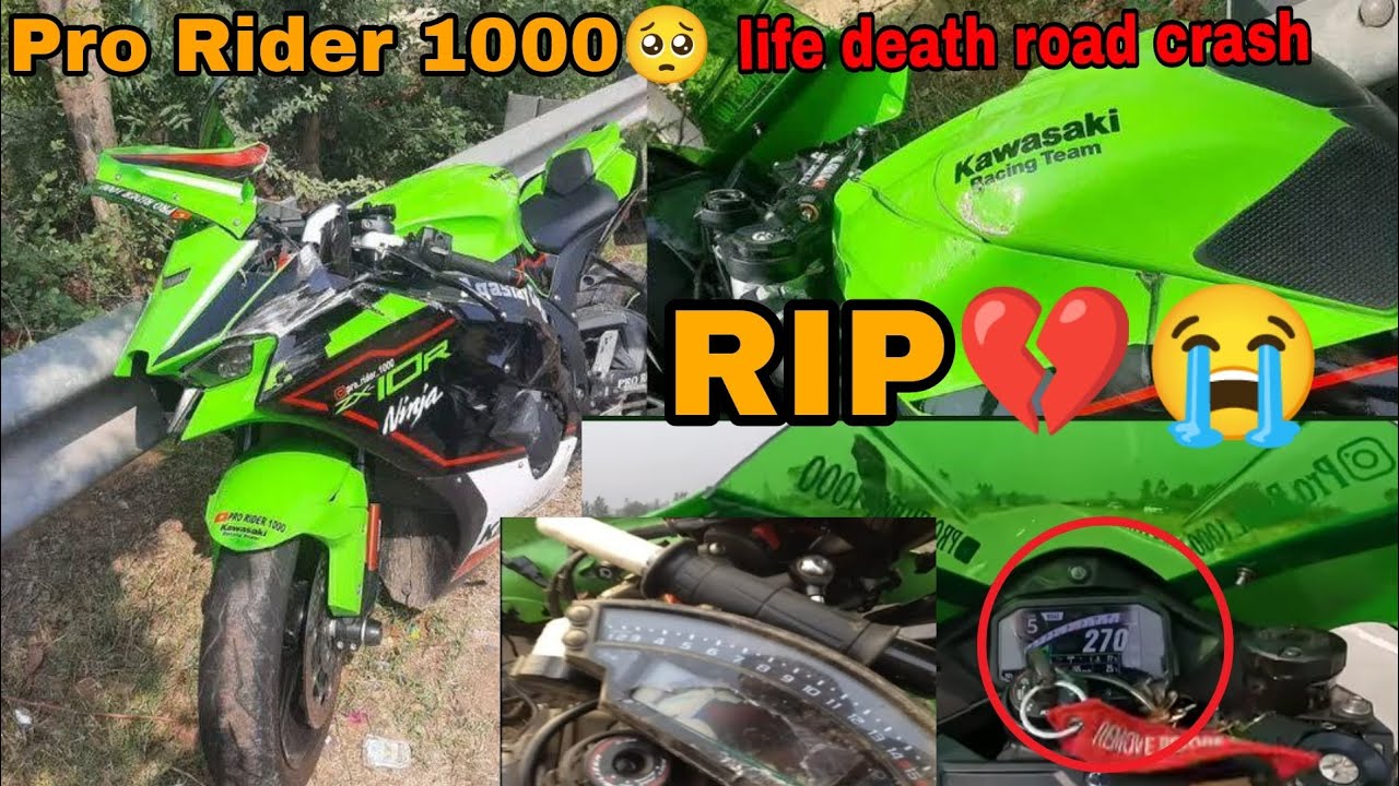 @PRORIDER1000AgastayChauhan Life death road Accident 🥺💔 pro Rider 1000 ...